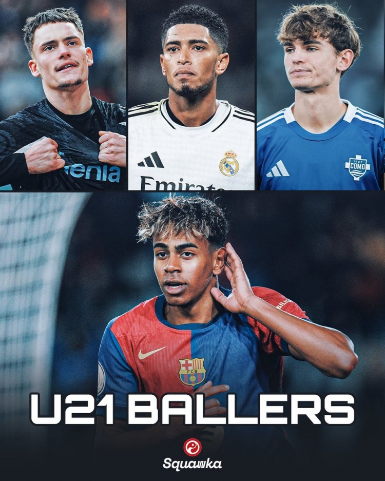 本赛季五大联赛U21参与进球榜：维尔茨压亚马尔居首 贝林在列_热点新闻-500彩票网